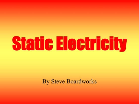 Static electricity | PPS | Physics | Science