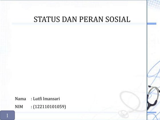 Materi 11 Sosiologi status dan peran sosial.pptx
