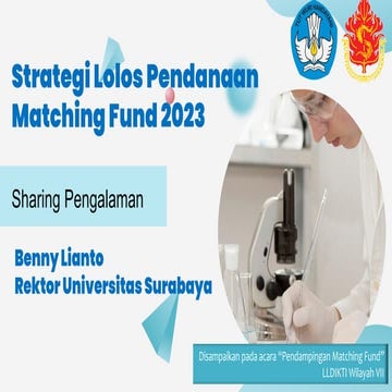 PPT Strategi Lolos Pendanaan Matching Fund 2023.pdf