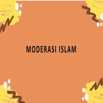 STUDI ISLAM - Moderasi Islam | PPTX