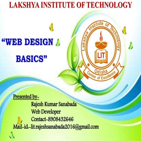Web Design Basics And Html Ppt Free Download