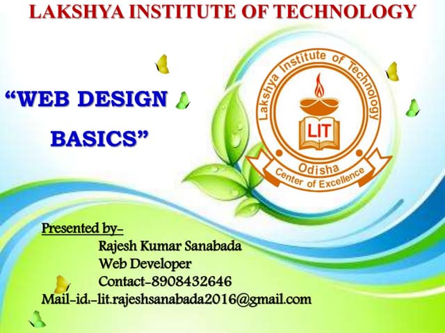 Web Design Basics And Html Ppt Free Download