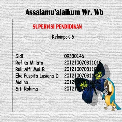 Ppt supervisi pendidikan | PPTX