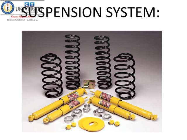 4 independed suspension system | PPTX