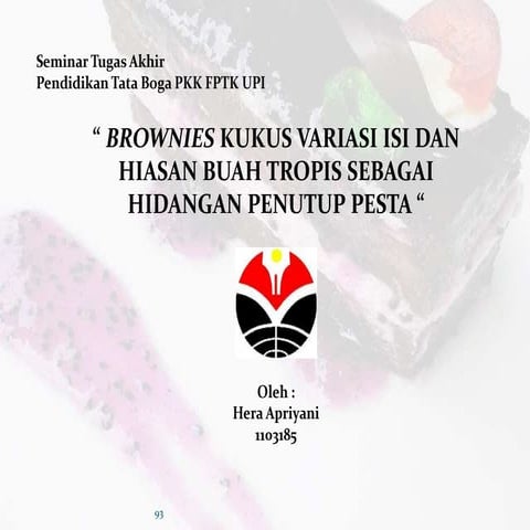 brownies kukus ala hera | PPTX