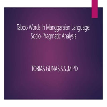PPT Taboo Words In Manggaraian Language.pptx