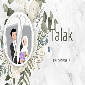 Power Point Tentang Talak Fiqih Munaqahat | PPTX