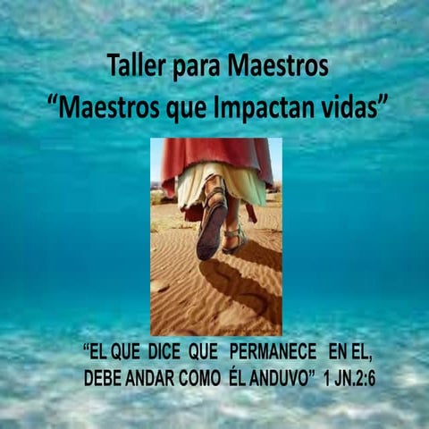 Jesucristo "El único maestro" | PPTX