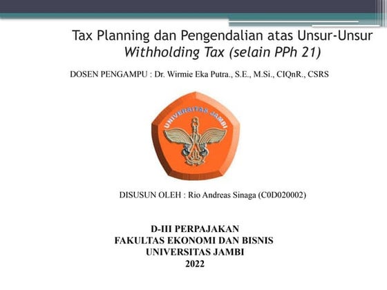 PPT - SESI 1 Manajemen Pajak dan Tax Planning .pptx