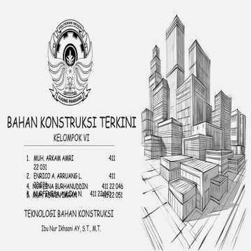teknologi bahan konstruksi presentasi kelompok | PPTX