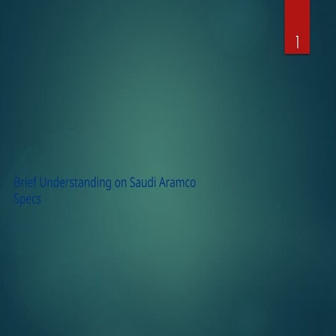 Complaince of Teco Motor on Saudi Aramco SAMS | PPTX