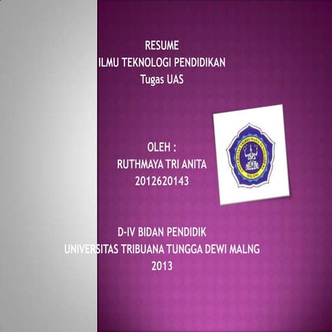 Ppt tekno maya | PPTX