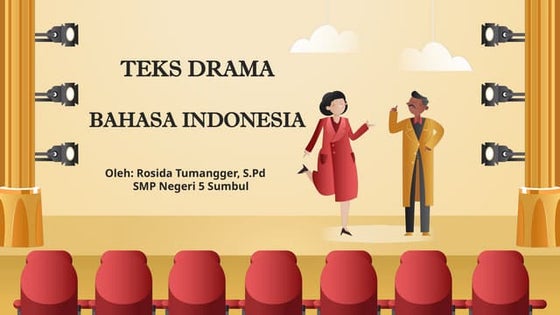 Materi Bahasa Indonesia Kelas XI (Drama) | PPTX
