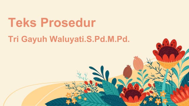 Power point teks prosedur | PPTX