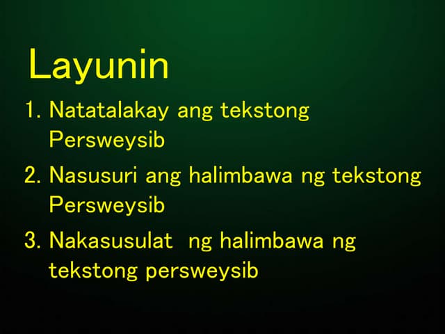 TEKSTONG PERSUWEYSIB | PPTX