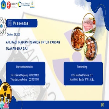Aplikasi Iradiasi Pengolahan Pangan Siap Saji | PDF
