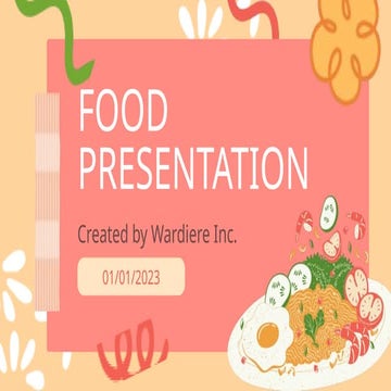 Food presentation aesthetic PPT Template.pptx | Business | Business and ...