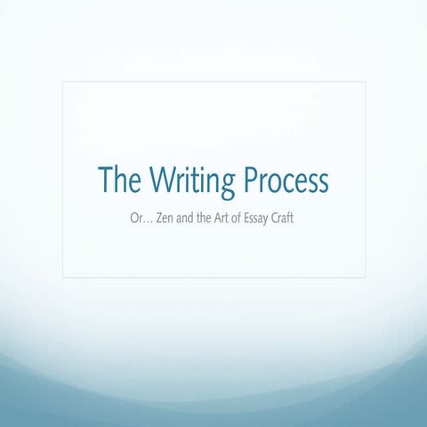 the writing-process | PPT