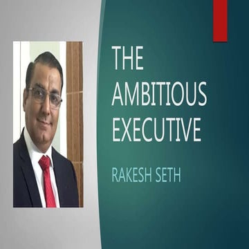 The Ambitious Executive - Aspiring, Amazing, Achieving, | PPTX