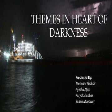 Themes of Heart of darkness | PPTX