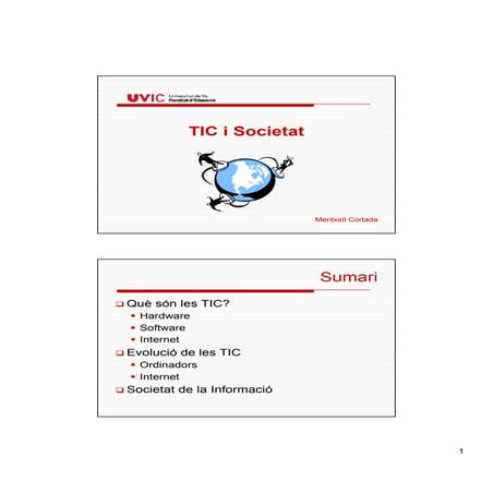 Ppt tic i societat | PDF