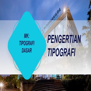 Contoh Presentasi Tipografi Dasar Bahan Kuliah | PPTX