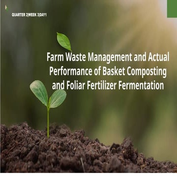 Agricultural waste management | PPTX