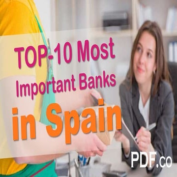 TOP-10 Best Banks in Spain | PPTX