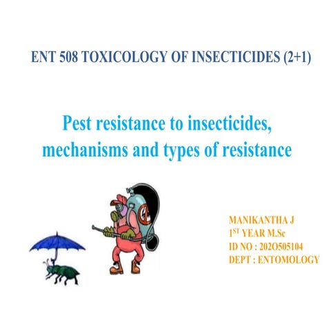 pest resistance to insecticides | PPTX