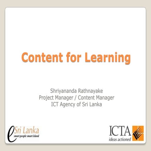 Content for Learning | PPTX