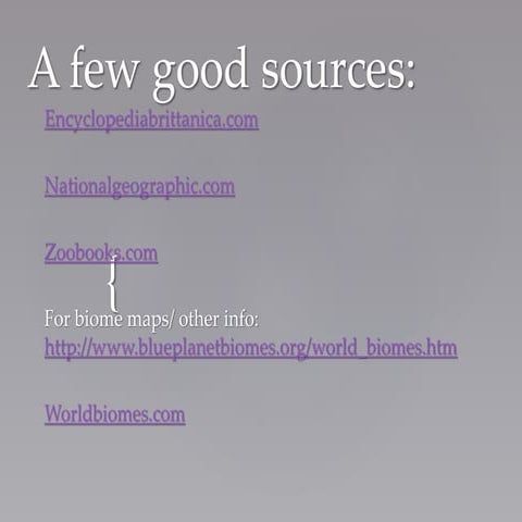 Biome project | PPT