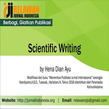 Scientific Writing | PDF
