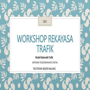 PPT_Traffic Mathematic Modelling with easy.ppsx