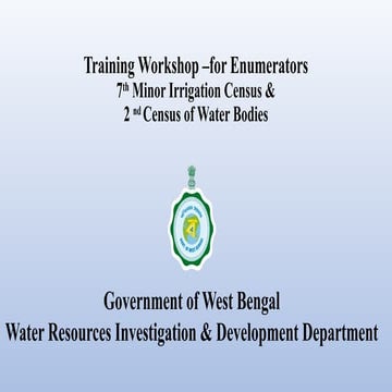 PPT_TrainingWorkshop_Enumerator_Water Irrigation Census.pptx