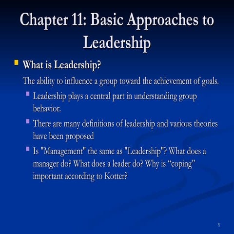 Ppt Transformational Leadership Concepts Ppt