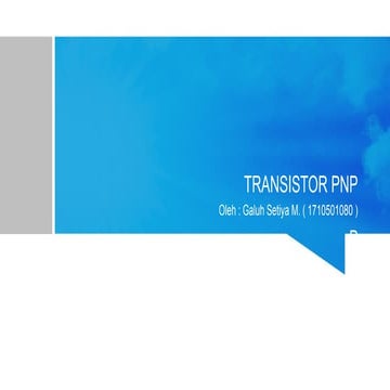Transistor PNP | PPT