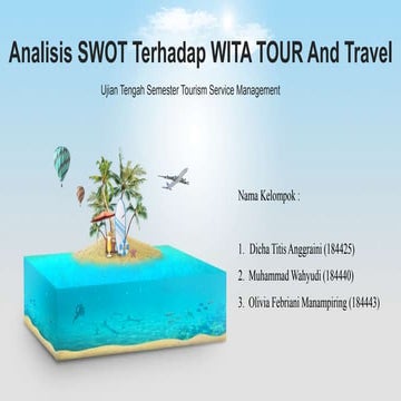 Analisis SWOT Terhadap WITA TOUR And Travel | PPTX