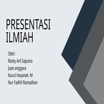Teknik Presentasi Karya Ilmiah | PPTX