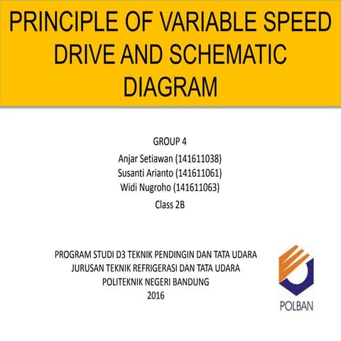 PRINCIPLE OF VARIABLE SPEED DRIVE AND SCHEMATIC DIAGRAM | PPTX