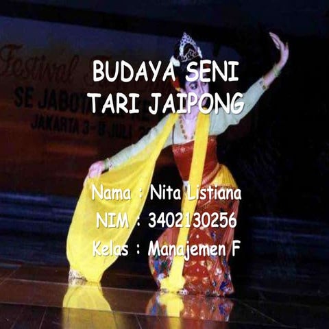 PPt Budaya Seni Tari jaipong | PPTX