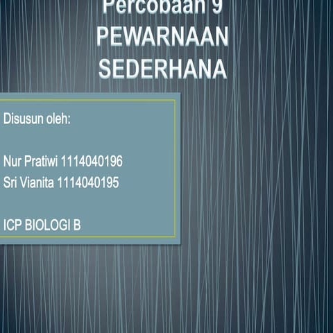 SIMPLE STAINING - Tutorial Semester 3 | PPTX