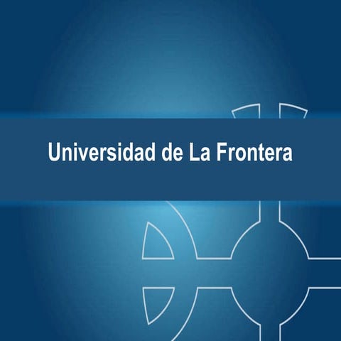 Ppt UFRO bienvenida 2012 | PPTX
