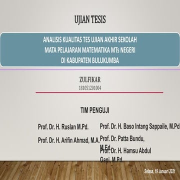 Contoh PPT UJIAN TUTUP_pptx | PPT