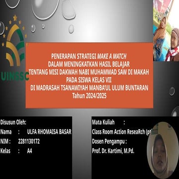 PPT ULFA-PTK materi strategi make a match | PPTX