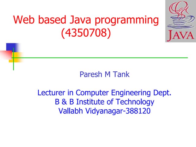 Presentation for java data base connectivity | PPT Presentation for java data base connectivity | PPT