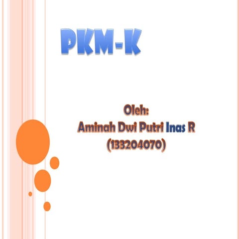 Ppt buat pkkmb (telat) pkm kp | PPT