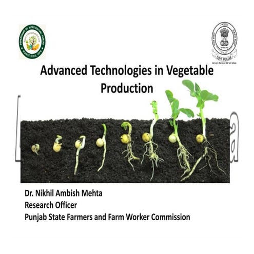 Recent techniques in vegetable production in India | PDF
