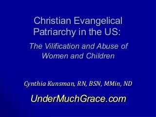 Quiverfull inside the christian patriarchy movement - plmno