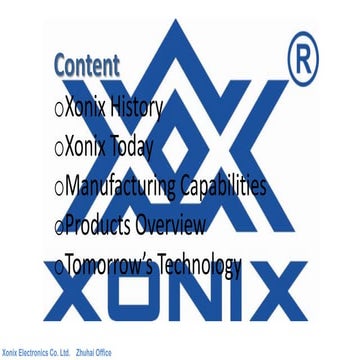 Xonix Manufacturer | PPT