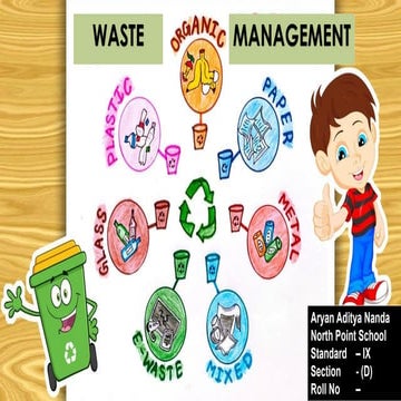 Identify the proper waste management at home, in school and in the ...